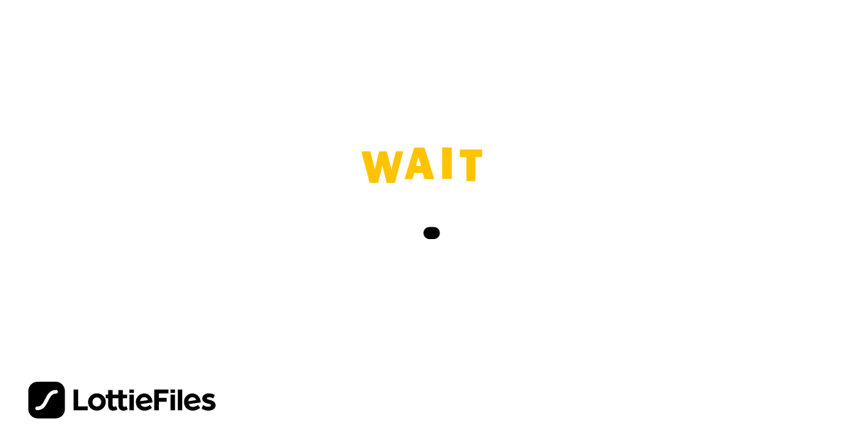 Free Wait Loading Animation Animation by Junaid Khan | LottieFiles