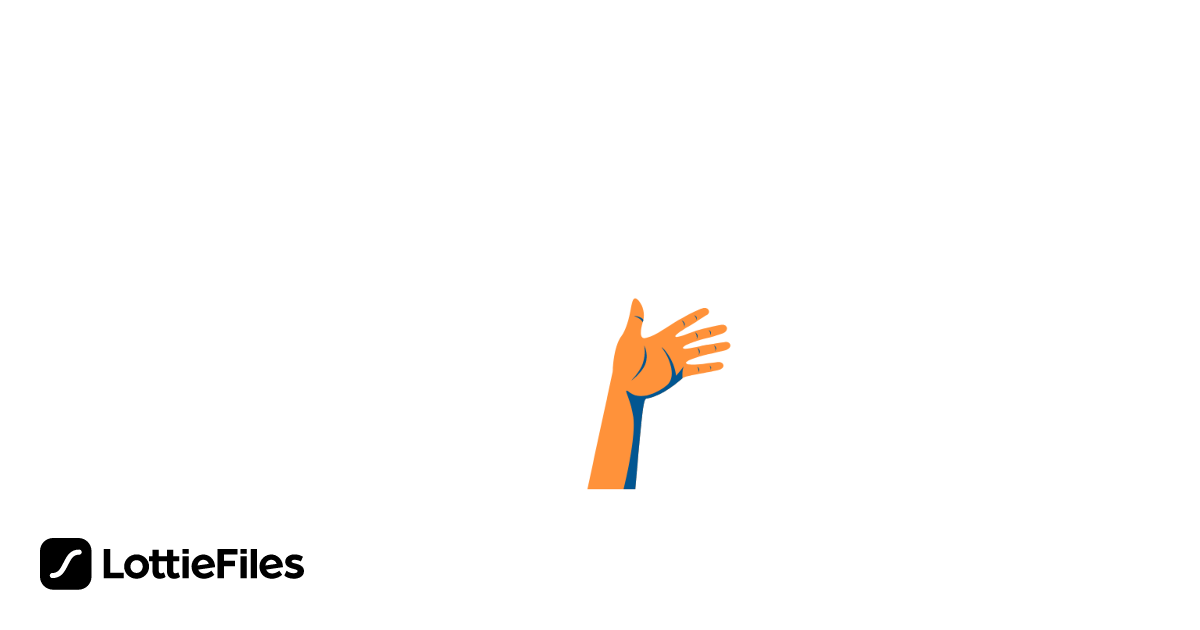 Free Waving human hand. Hello gesture Animation by Dima Oris | LottieFiles
