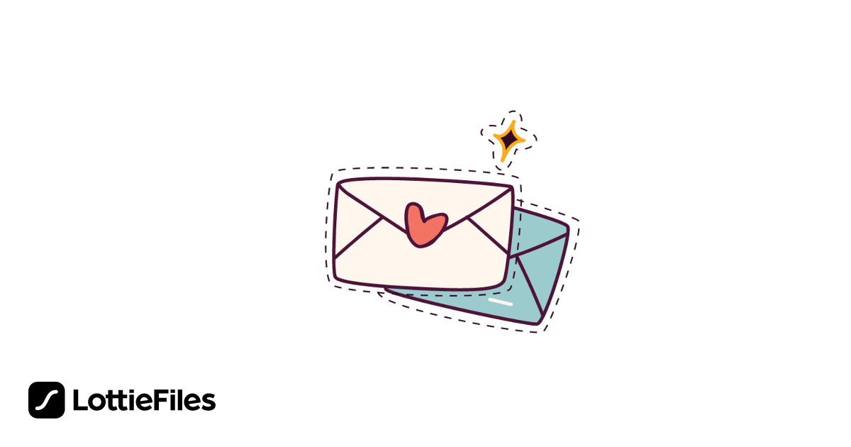Free Love Message in Envelope doodle animation Animation by Abdul Latif ...