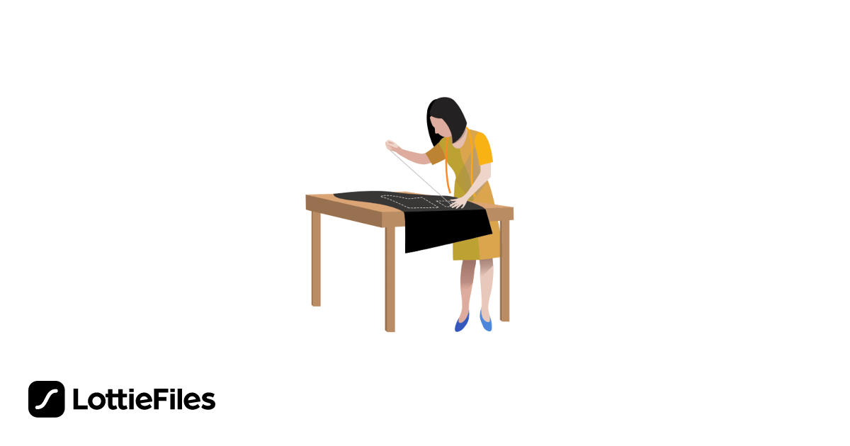 Free Girl stitching YT Animation by pawan vijay kumar | LottieFiles