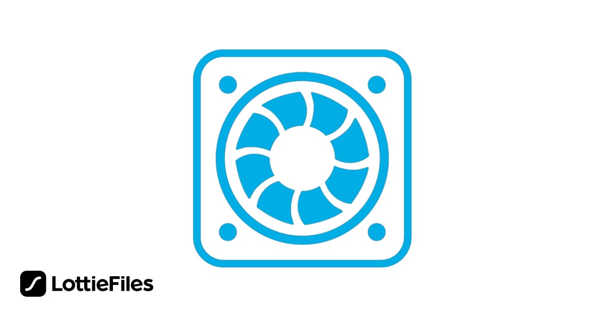 Free Cooler Fan Animation by Vanden Ilustrador | LottieFiles