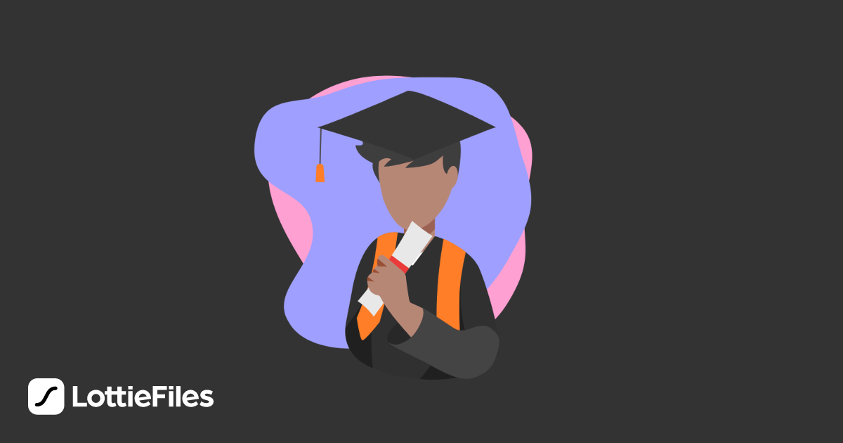 Free Graduation Dark Animation by Isaam Rameez | LottieFiles