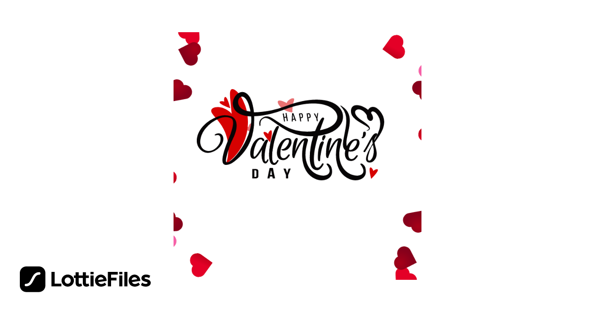 Free Happy valentine typo animation! Animation by Bùi Vịnh | LottieFiles