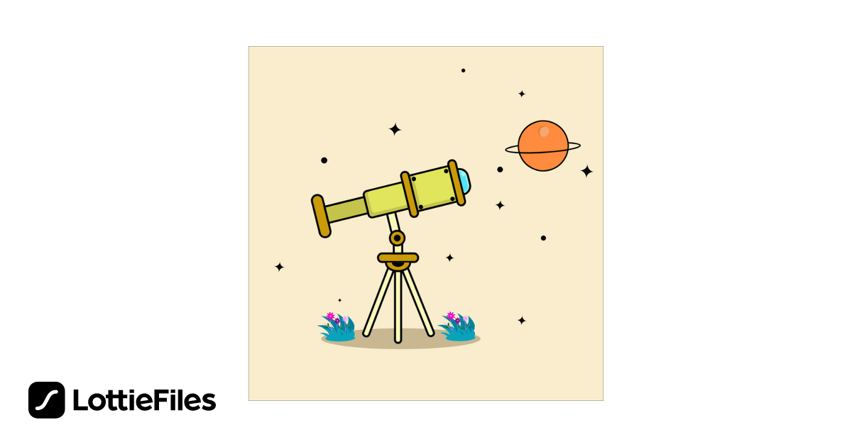 Free Telescope lottie Animation Animation by Rabea Sathi | LottieFiles