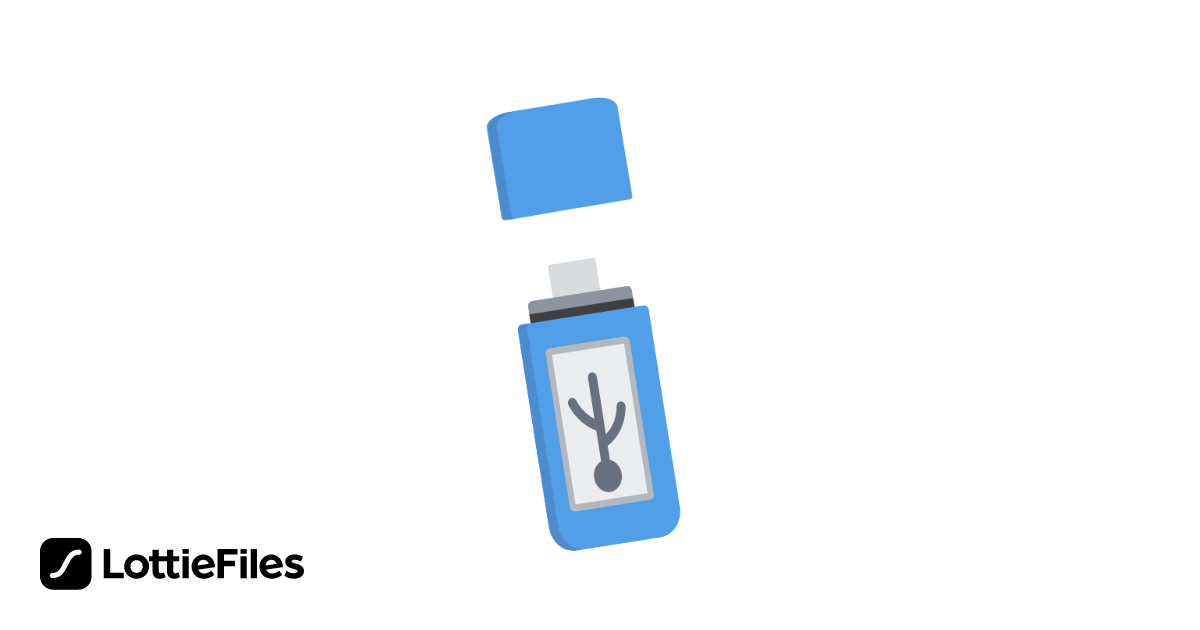 Free USB stick, pendrive Open animation, Blue pendrive Animation by ...