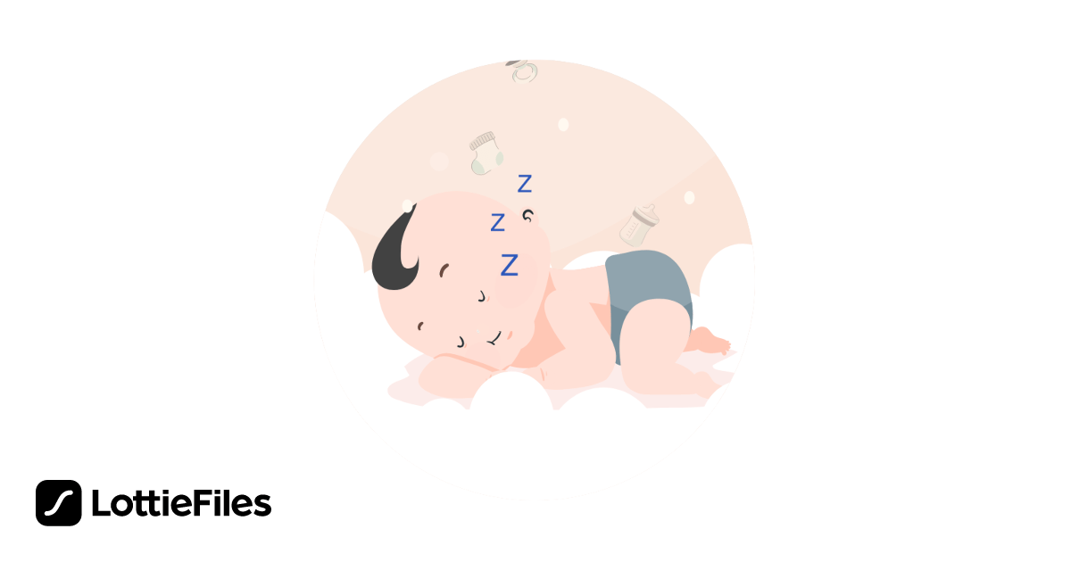 Free Baby sleeping Animation by Jane Dela Rosa | LottieFiles