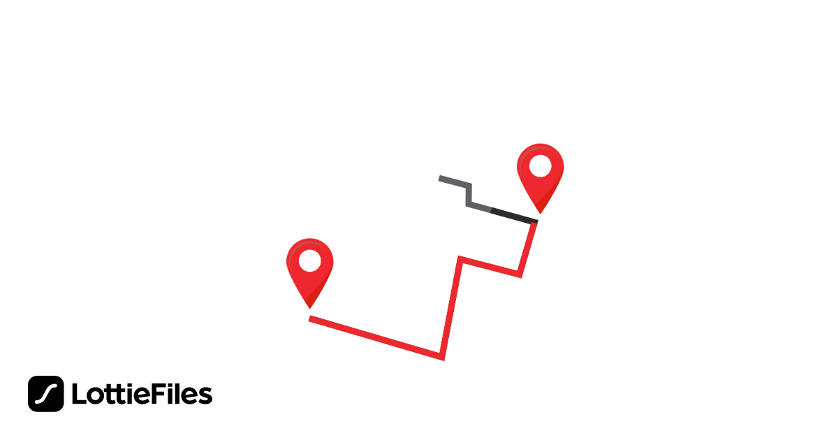 Free Path Map geolocation Animation by Artem Vasilchenko | LottieFiles