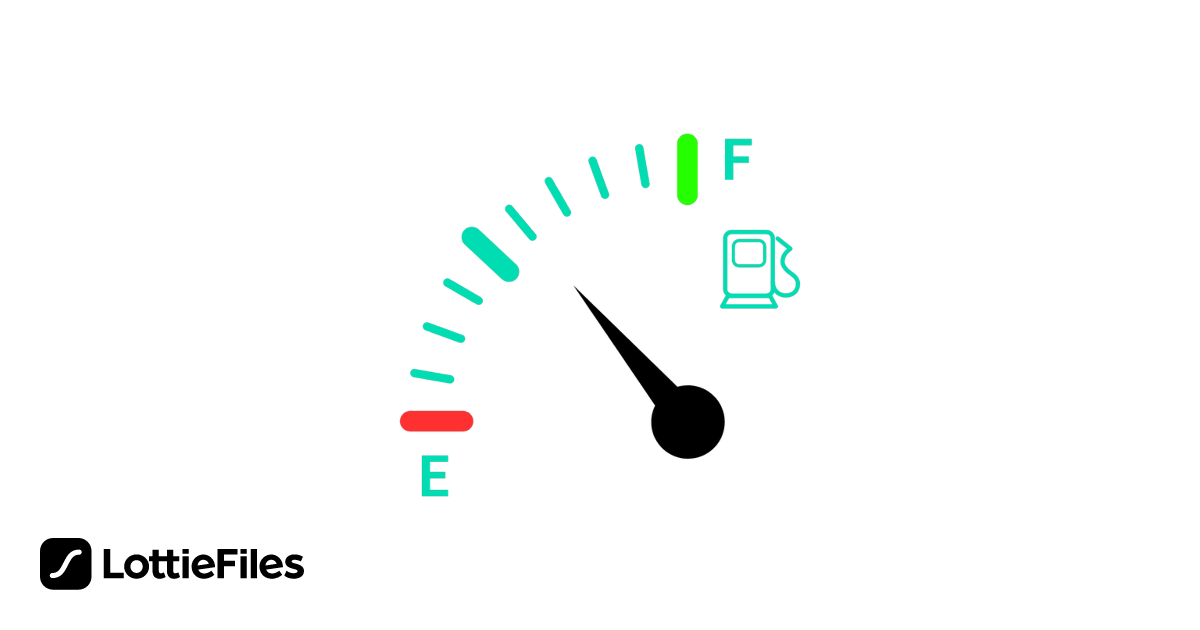 Free Fuel meter Lottie JSON animation Animation by Tinymotion | LottieFiles