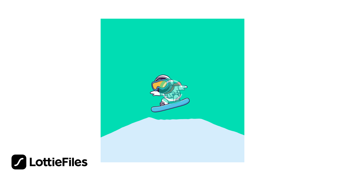 Free Snow Rider Lottie JSON animation Animation by Tinymotion | LottieFiles