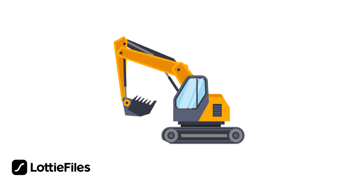 Free Excavator Animation by Gabor Nemes | LottieFiles