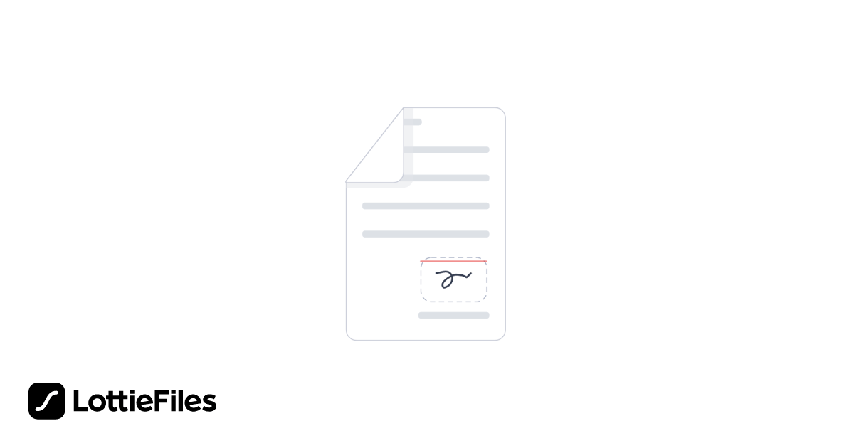 Free Signing Doc Animation by David Mushthofa | LottieFiles