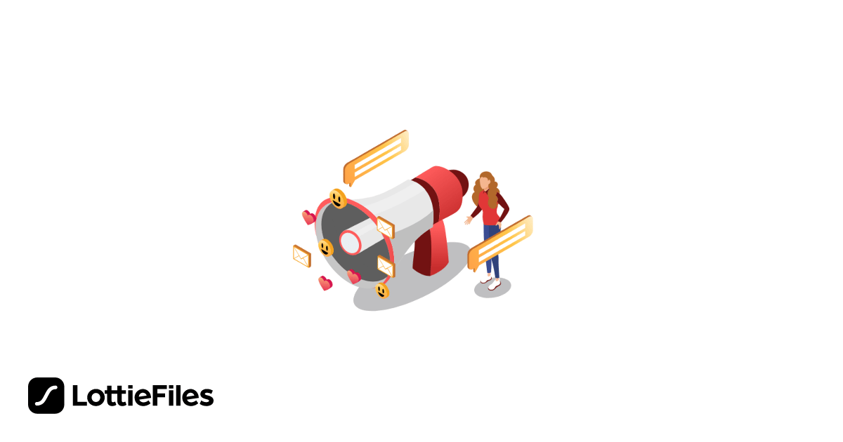 Free Sending out an announcement Animation by PassionHacks | LottieFiles