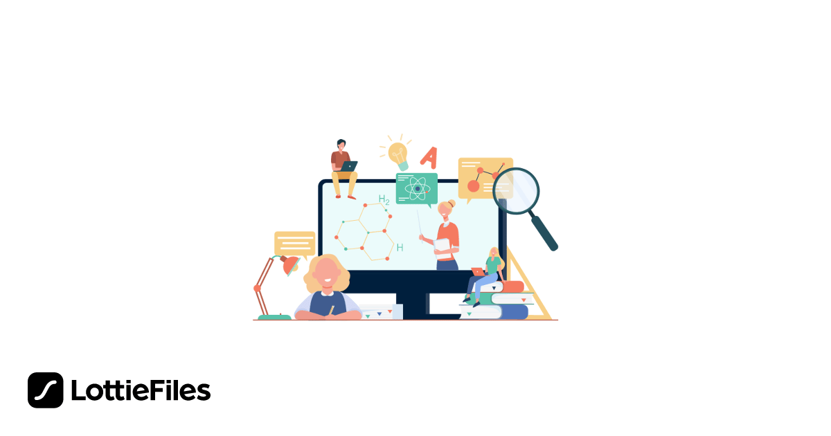 Free Happy Students Studying. Animation by Michał Markowski | LottieFiles