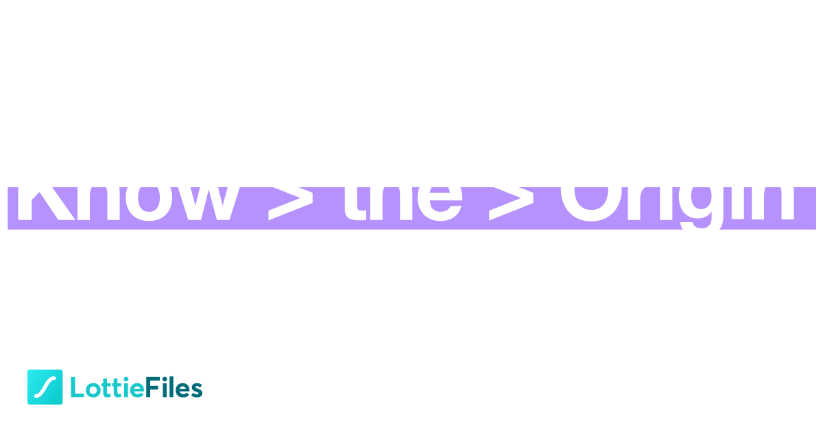 One Day Agency x Know the Origin by Niall Wilson - LottieFiles