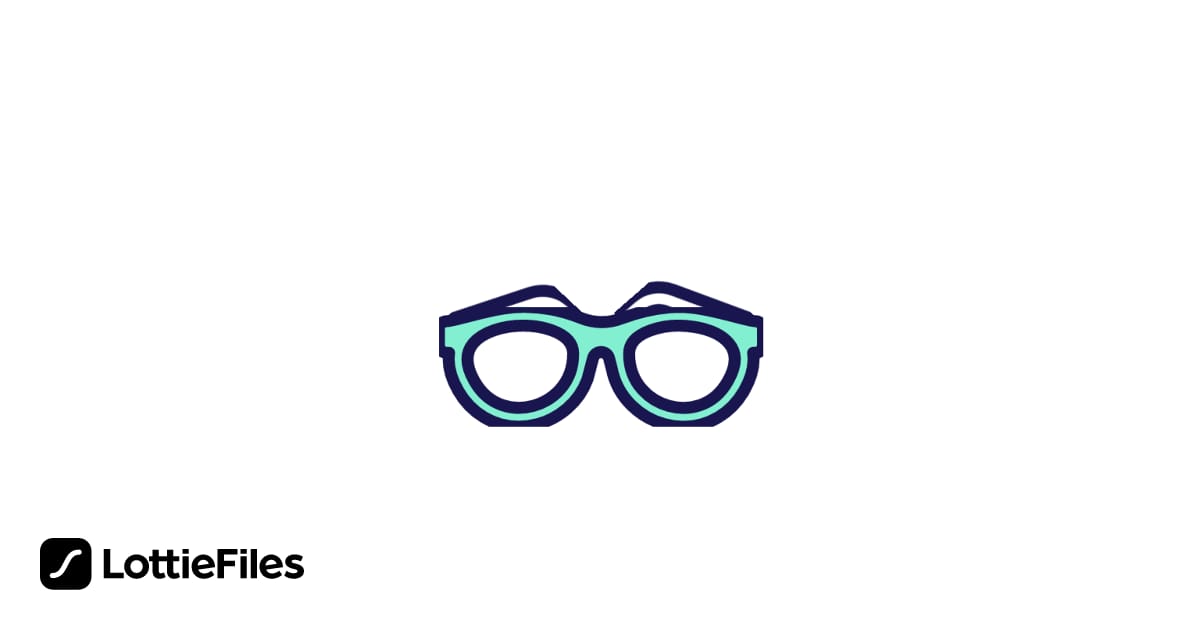 Free Glasses Animation by Vilya Motion | LottieFiles