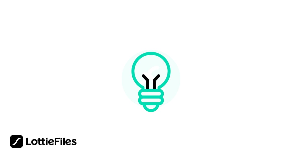 Free Idea icon Lottie JSON animation Animation by Tinymotion | LottieFiles