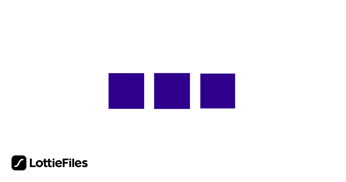 Free square loader horizontal Animation by Mikaela Márquez | LottieFiles