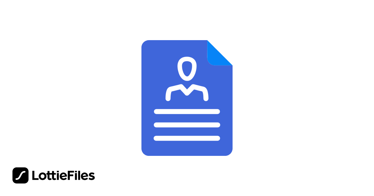 Free Profile Document Animation by SM Rony | LottieFiles