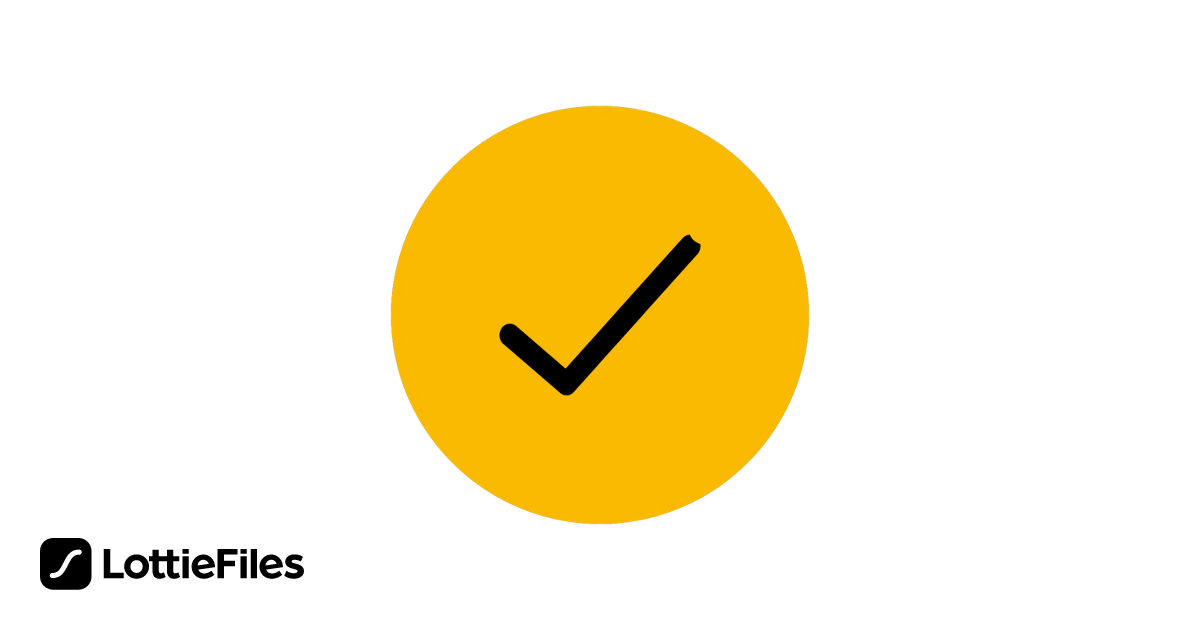 Free Thank You check Animation by Isaac Fomo | LottieFiles