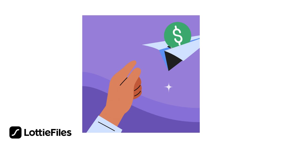 Free money Paper plane Animation by Plain Anims | LottieFiles