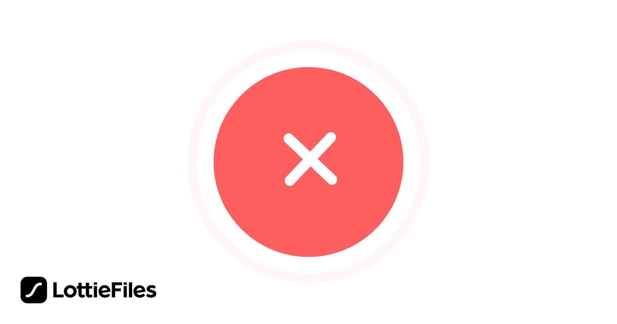 Free Cancel Animation Animation by Ishaan Potnis | LottieFiles