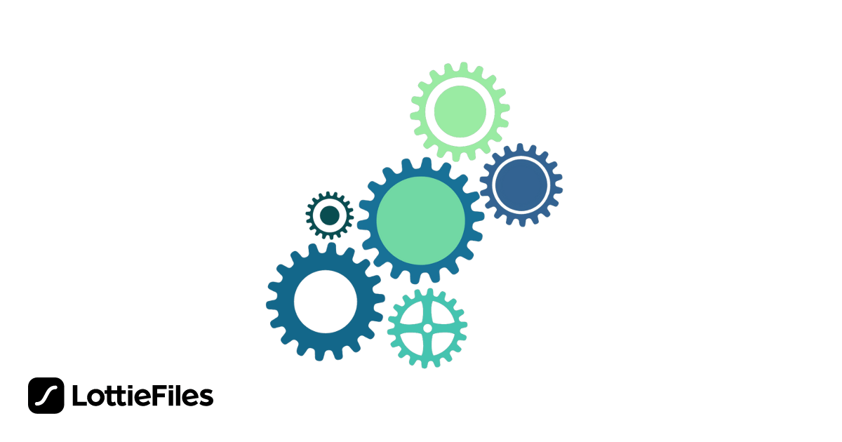 Free Gears Turning Animation by Tarryn Myburgh | LottieFiles