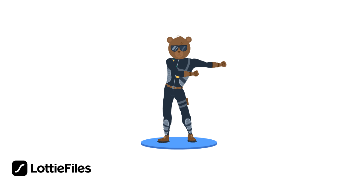 Free Floss Bear Animation by Jose | LottieFiles