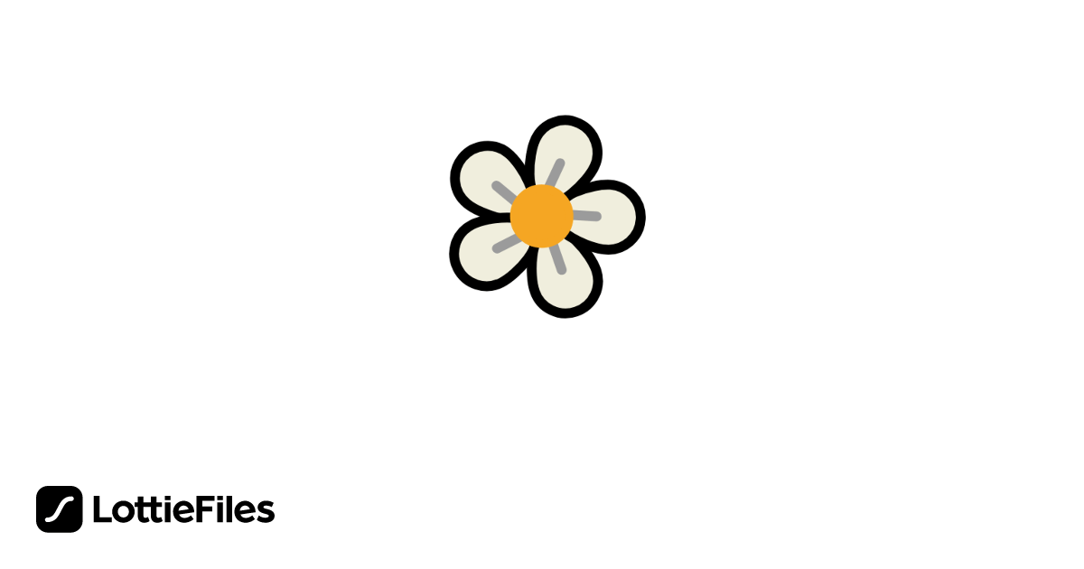 Free daisy Animation by Dimitris | LottieFiles