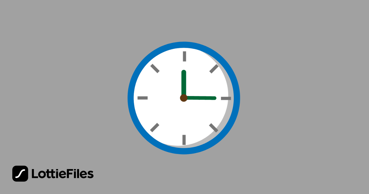 Free Clock Animation Animation by SKYLER STUDIOS | LottieFiles