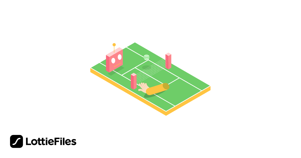Free Isometric Tennis Animation by Mahmoud Morsy | LottieFiles