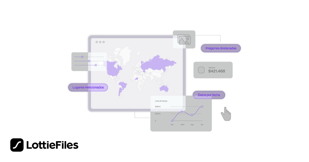 Free mapa web Animation by Belén Zabala | LottieFiles
