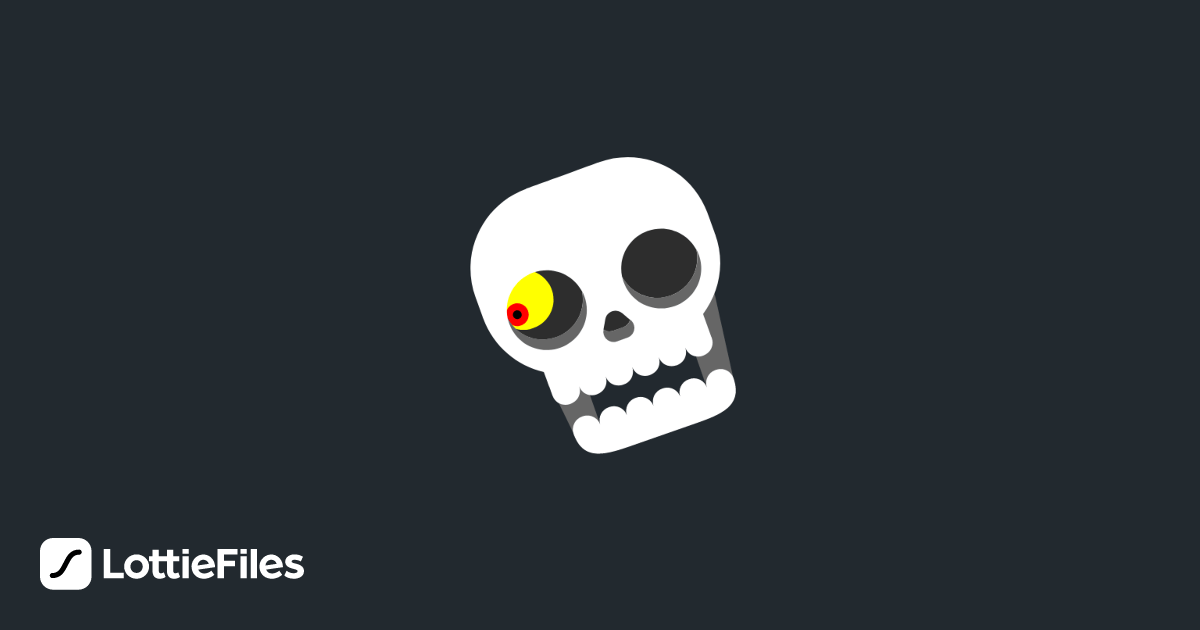 Free Skull Eye Rollz Animation by Justin Styler | LottieFiles