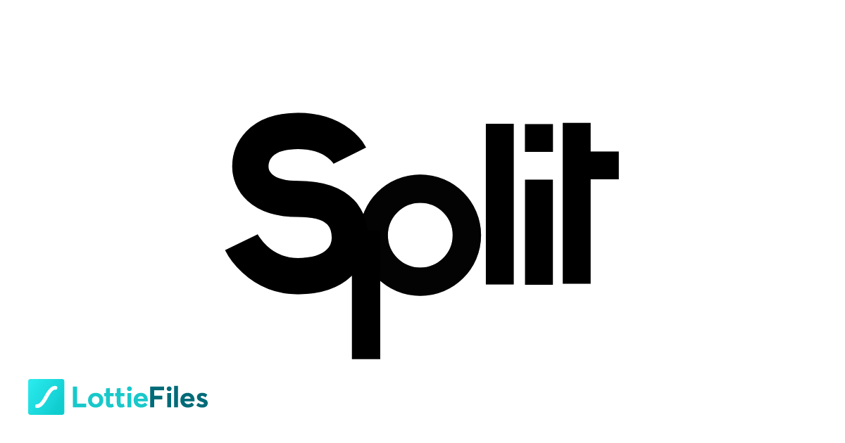 Split logo Animation by Serhiy Bannitsyn - LottieFiles