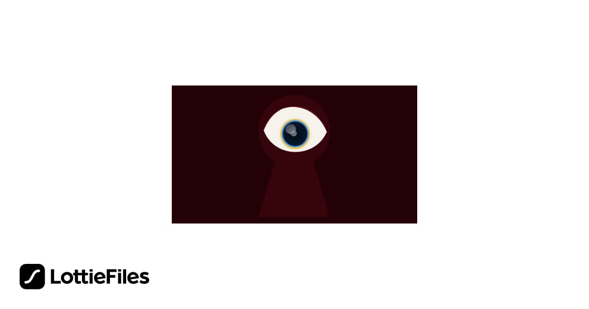 Free Eye fade in to keyhole Animation by Martin Bøckman | LottieFiles