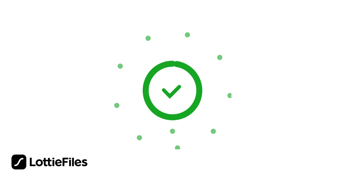 Free Checkmark Bubbles Animation by Dylan Foks | LottieFiles