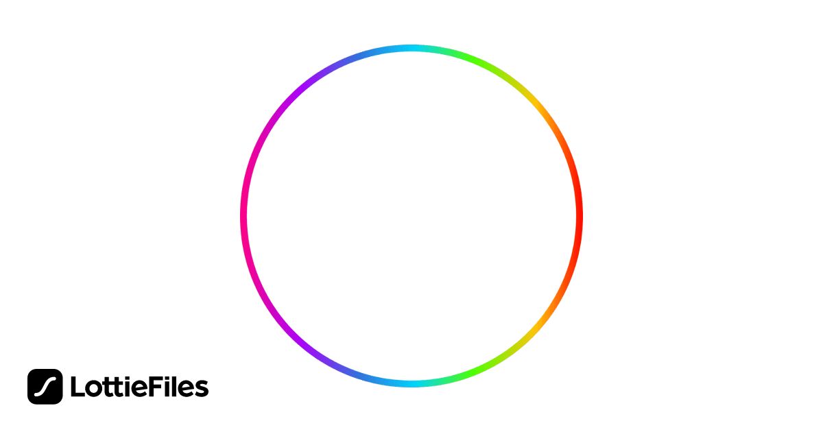 Free spinning gradient border Animation by Igor S. | LottieFiles