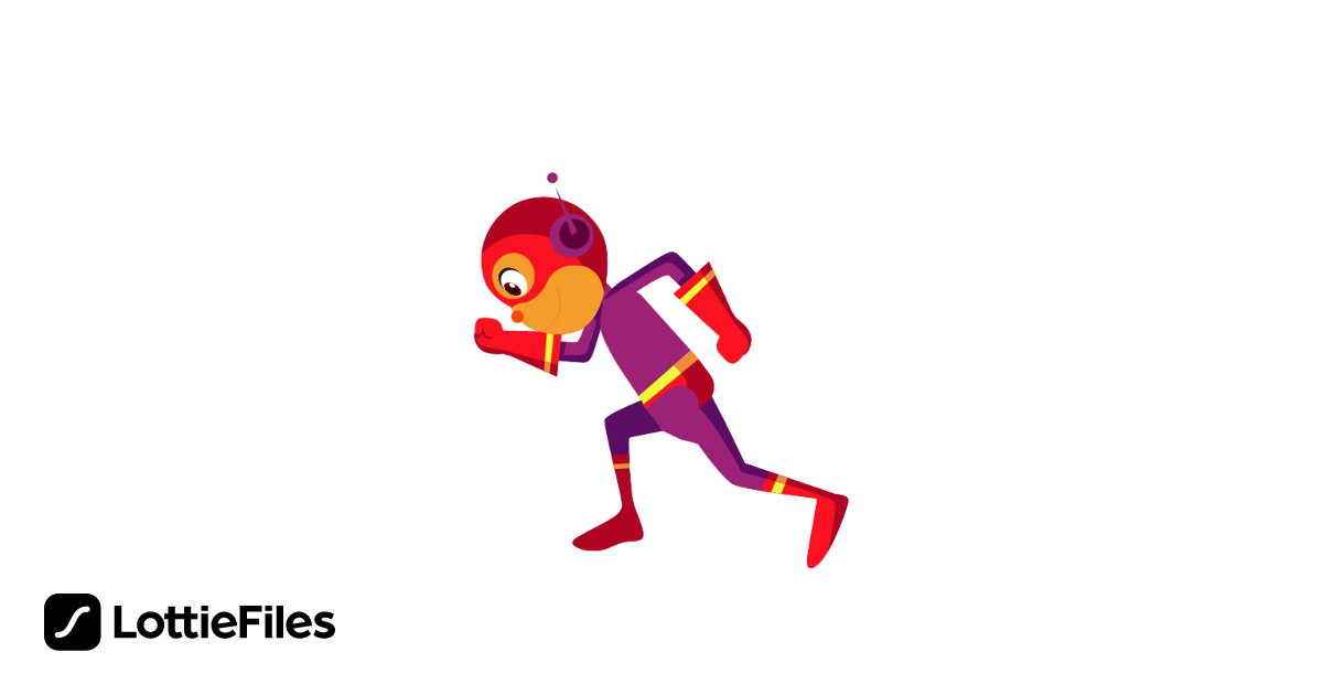 Free Running Hero Loading Animation by Tam Doan | LottieFiles