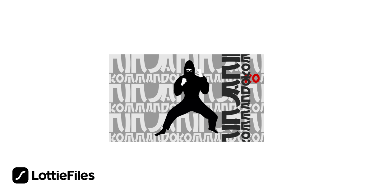 Free Ninja Kommando KO Animation by Christian | LottieFiles