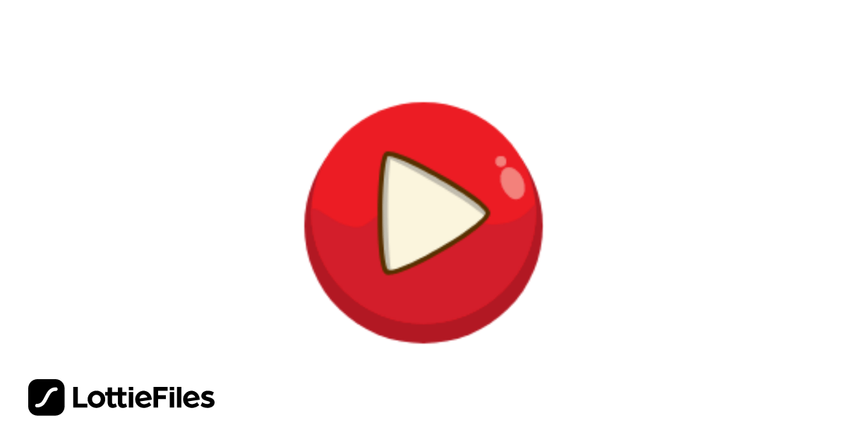 Free Play Button Animation by Muhamad Ilham | LottieFiles