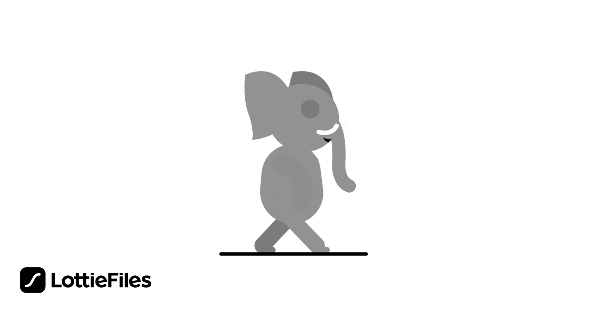 Free Walking Elephant Animation by Bashir Ahmad | LottieFiles