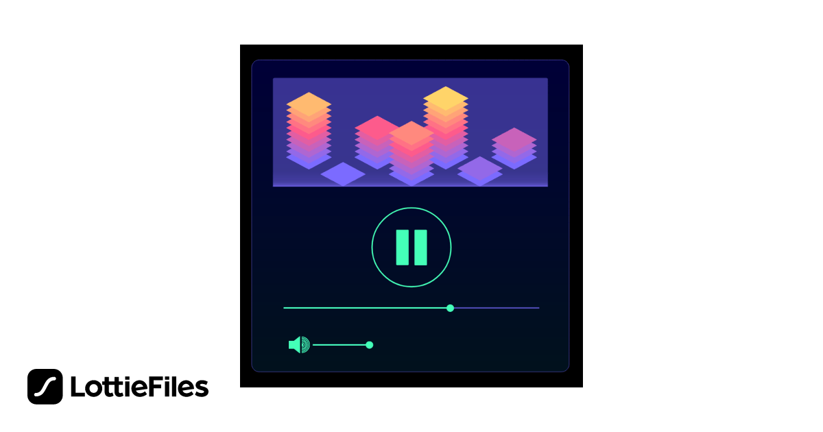 Free Music Player Pop Up Animation by Jeffrey Karl | LottieFiles