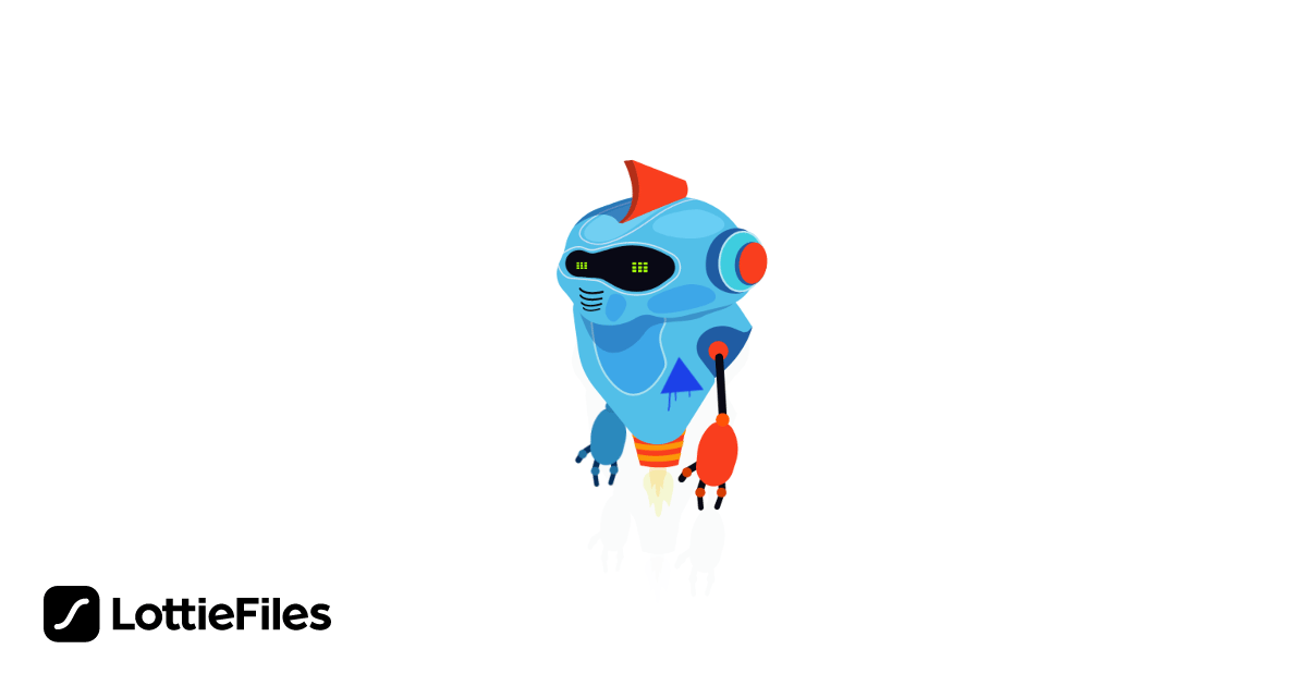 Free Hovering Robot Animation by Roman Serebryakov | LottieFiles