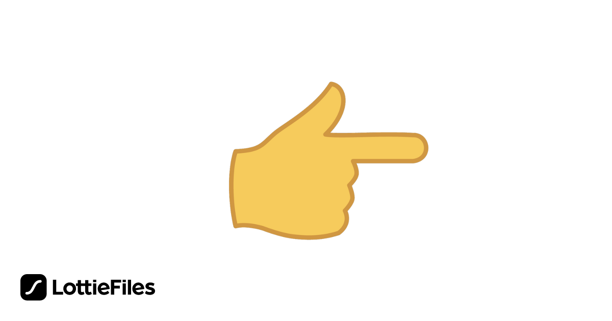 Free Pointing right hand Animation by Jitu Raut | LottieFiles