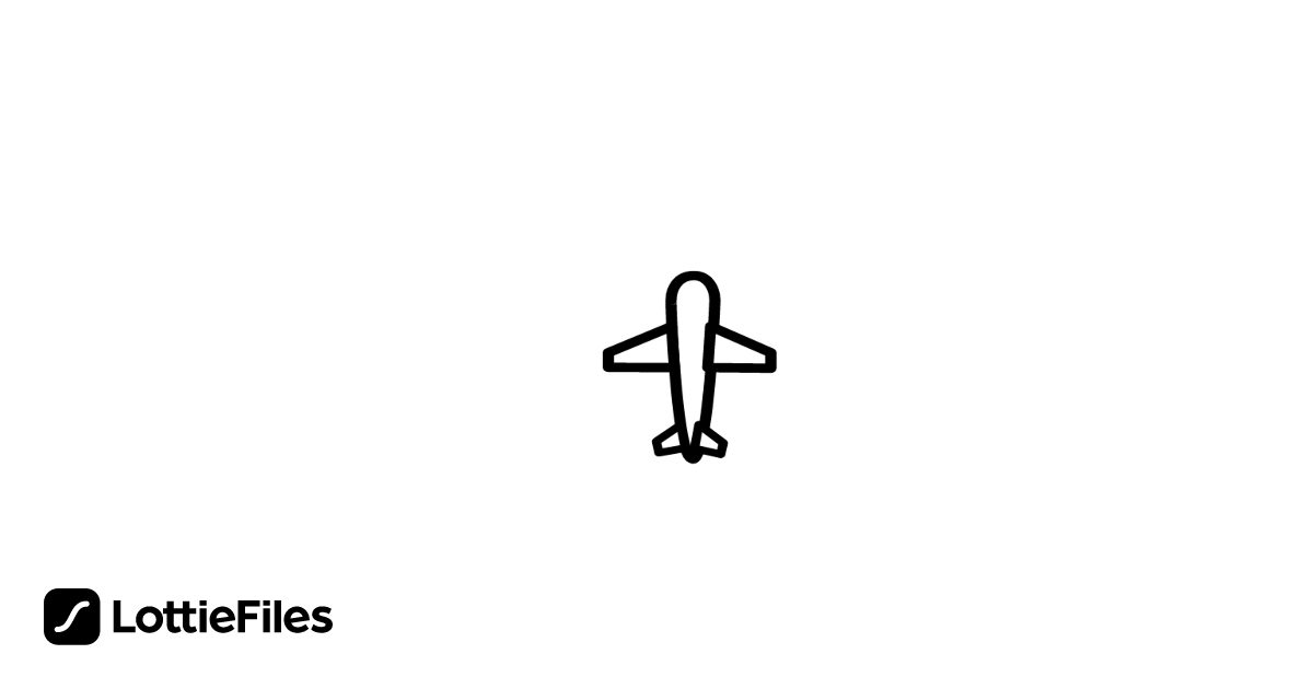 Free Airplane Icon Animation by morgan mendieta | LottieFiles