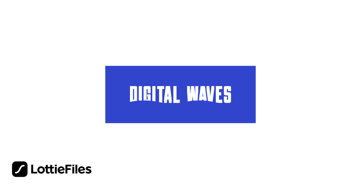 Free Digital Waves Logo Animation by Ana Carolina Rodríguez | LottieFiles