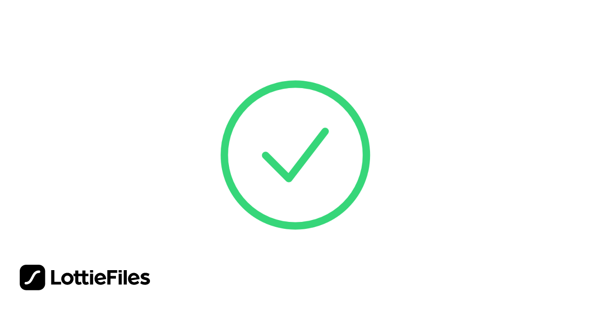 Free Check Icon Animation by Hanniel Hu | LottieFiles