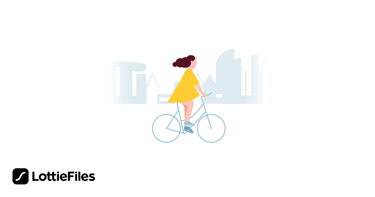 Free Girl in bike Animation by Luis Pérez | LottieFiles