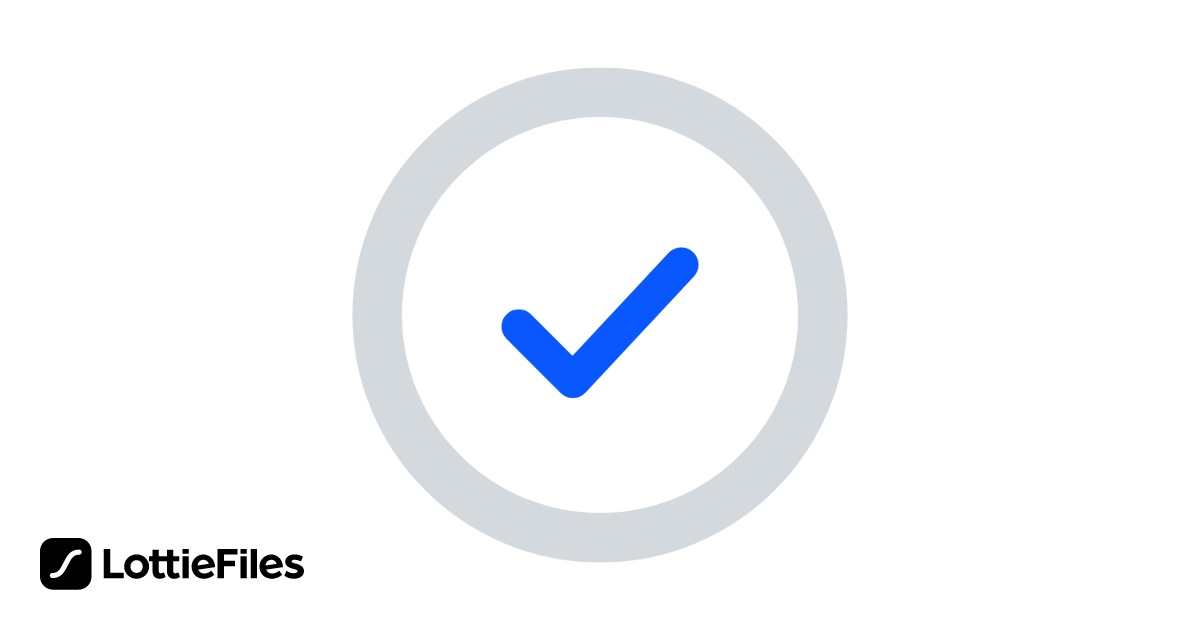 Free success tick Animation by Dheeraj Goel | LottieFiles