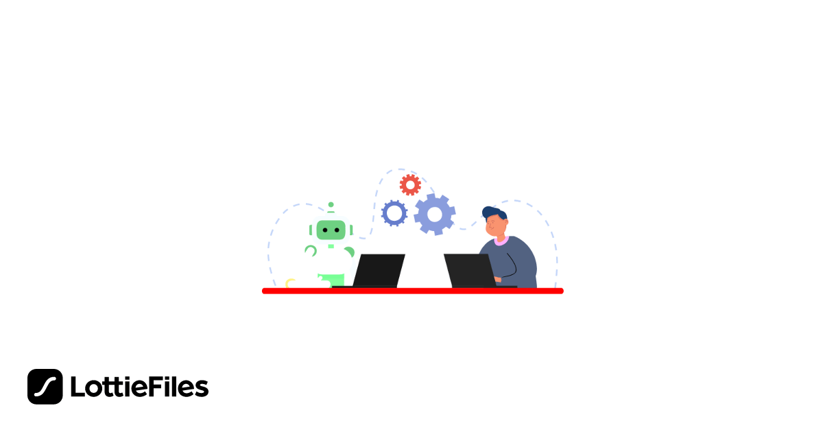 Free robot working Animation by Sonu Shaw | LottieFiles