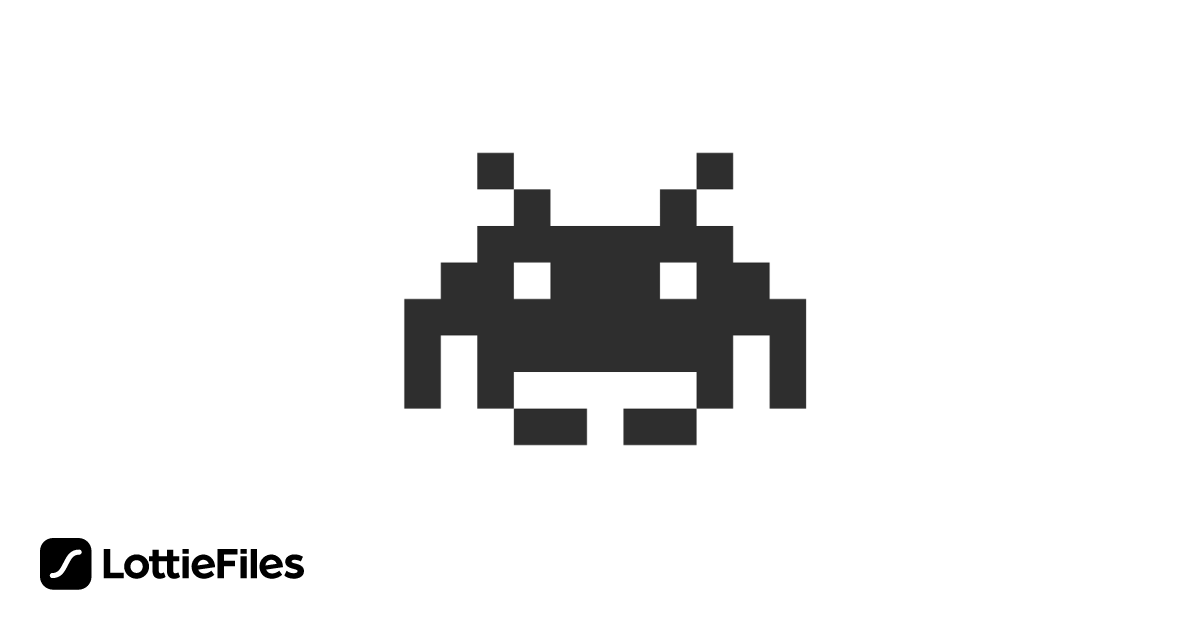 Free Space Invader Animation by minoru nitta | LottieFiles